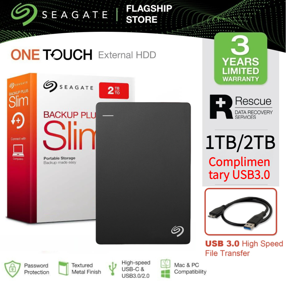 Jual Seagate 1TB/2TB/4TB Hardisk Eksternal 2.5" Portable external ...