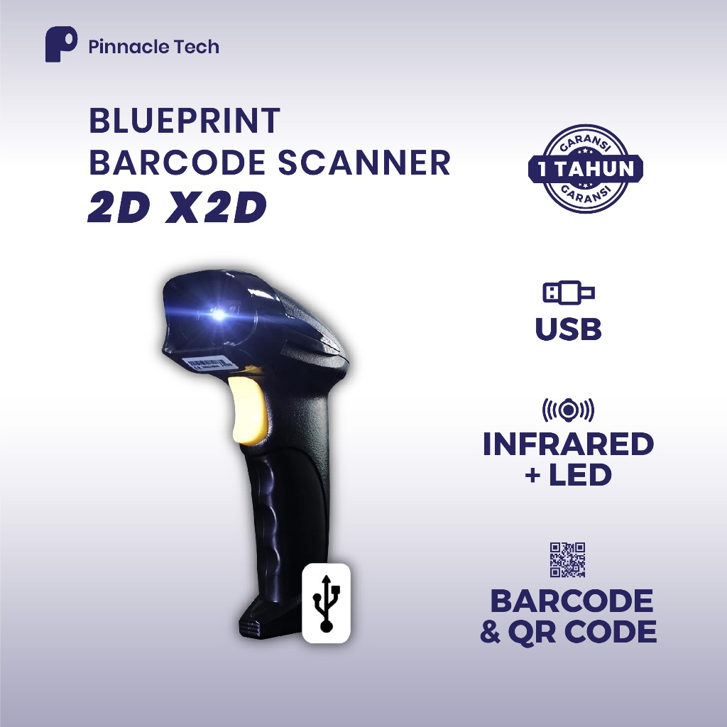 Jual Scanner Barcode Blueprint 2D X2D Support 1D 2D QR Code Reader ...