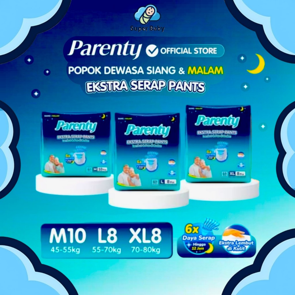 Jual POPOK DEWASA ORANGTUA PARENTY ADULT DIAPERS HEAVY FLOW PANTS ...
