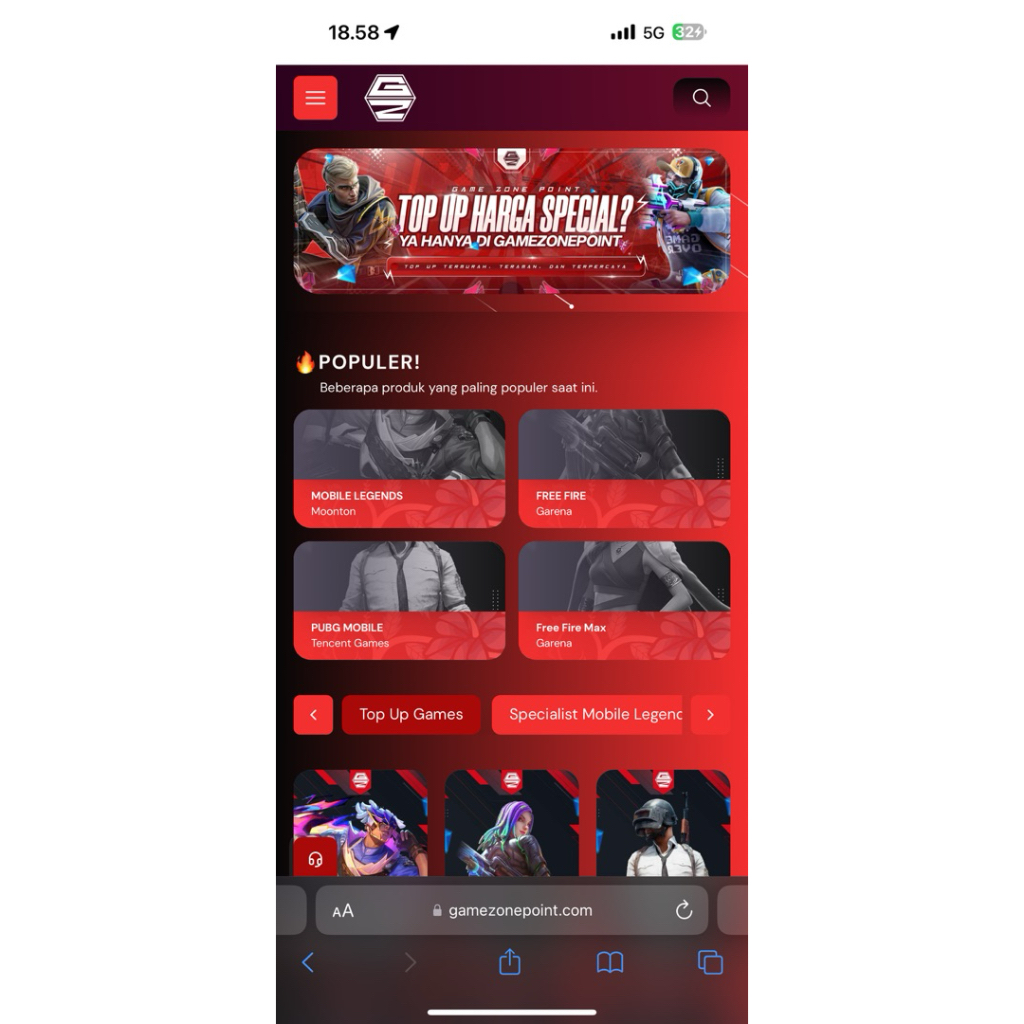 Jual Source Code Website Topup Games Laravel Tampilan Modern | Shopee ...