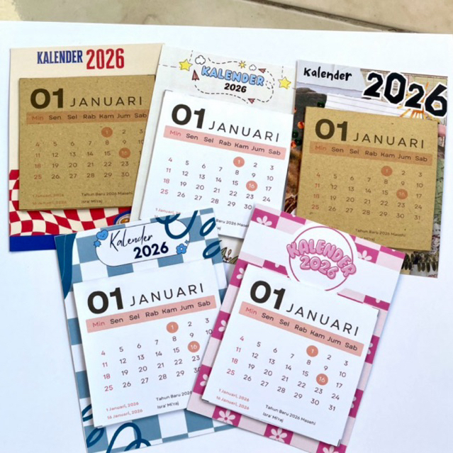 Jual Kalender mini sobek 2026 by Sozzy.id | Shopee Indonesia