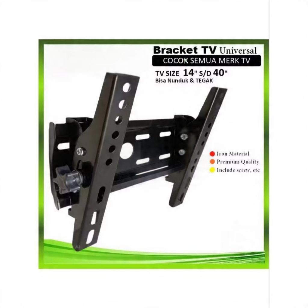 Jual bracket tv LED LCD ukuran 14,17,20,21,22,24,26,28,32,40 inch cocok untuk semua merek ...