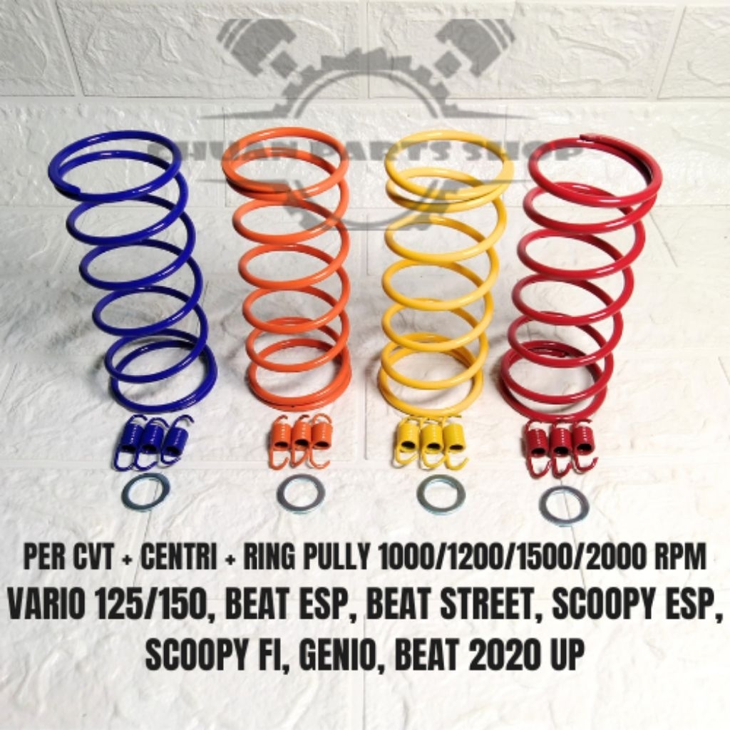 Jual PAKET PER CVT + PER CENTRI + RING PULLY 1000/1200/1500/2000 RPM ...