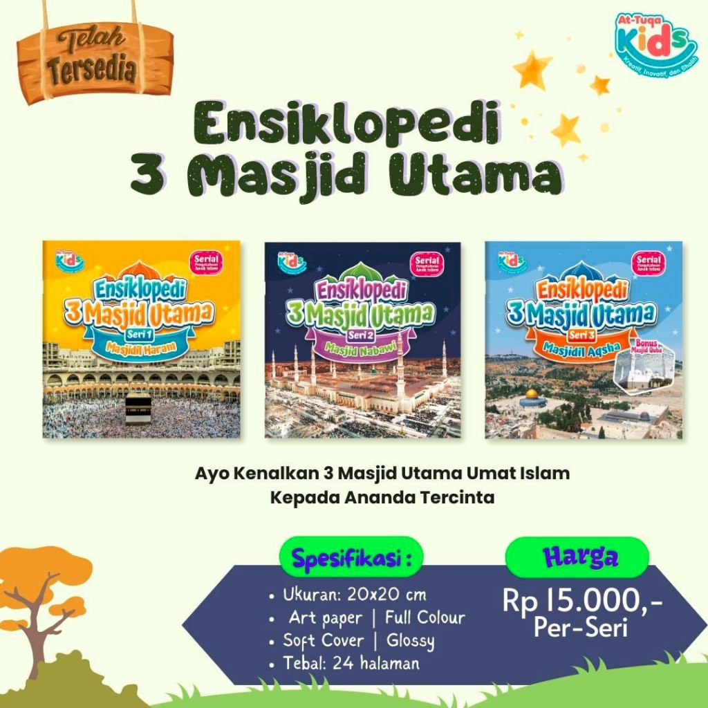 Jual Ensiklopedi 3 Masjid Utama ( Masjidil Haram, Masjid Nabawi ...