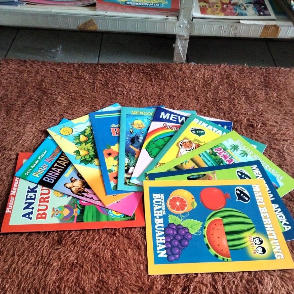 Jual Buku mewarnai random isi 10 buku | Shopee Indonesia