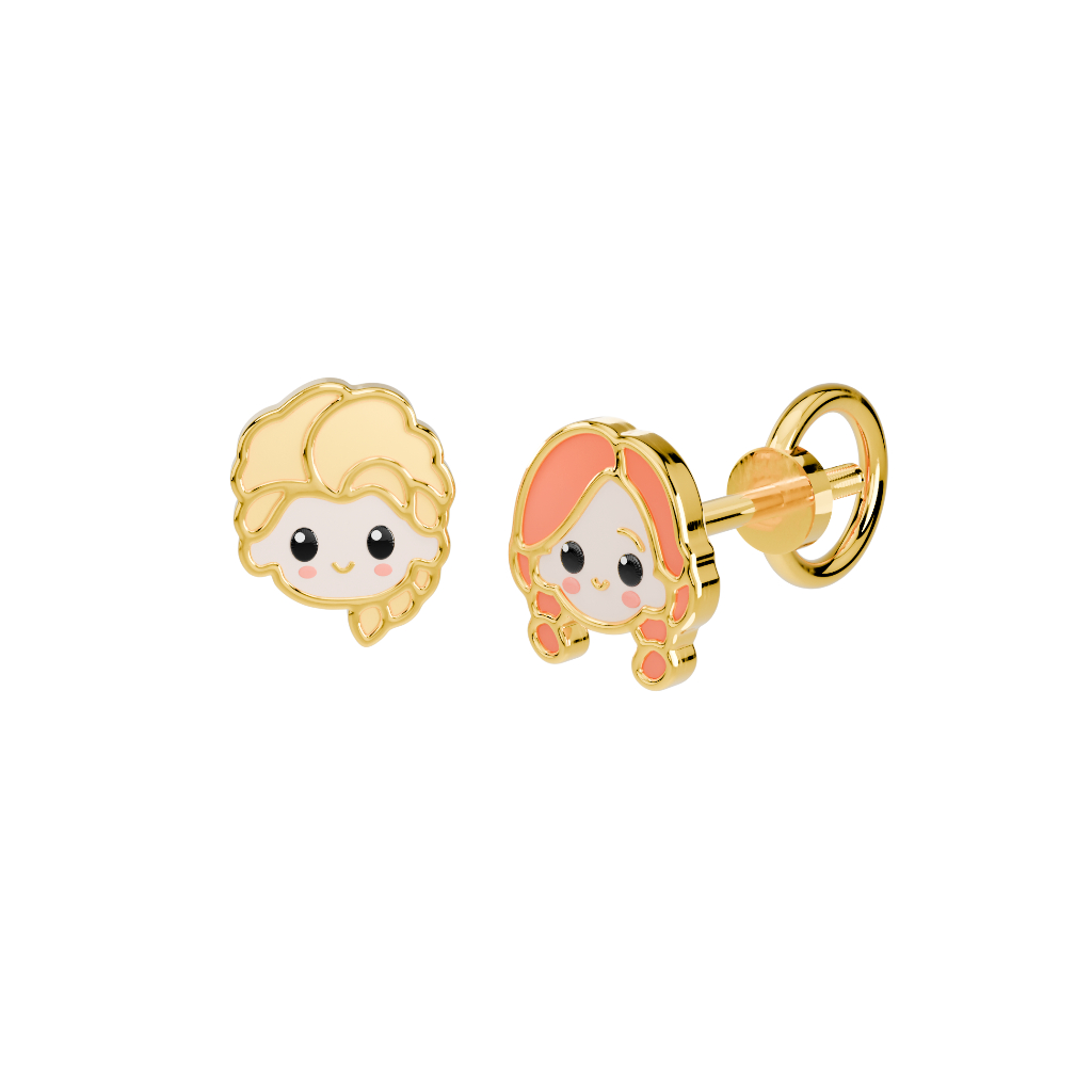 Jual LITTLETHINGSHEWEAR - Anting Emas Anak Arendelle - Anting Loop ...