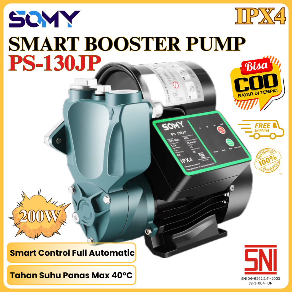 Jual SOMY Pompa air PS-130JP Otomatis Pompa Air Listrik Pompa Penguat ...