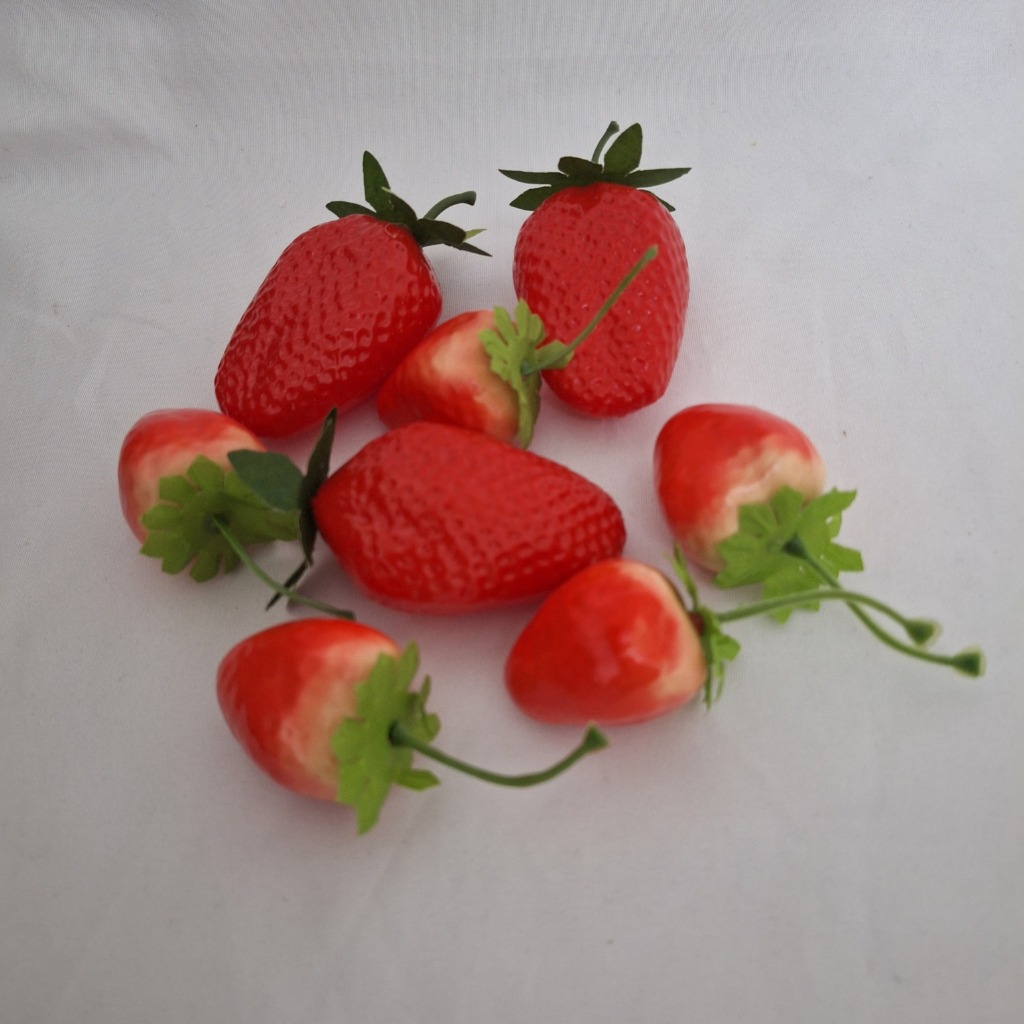Jual 3pcs buah stroberry plastik strobery hiasan pajangan | Shopee ...