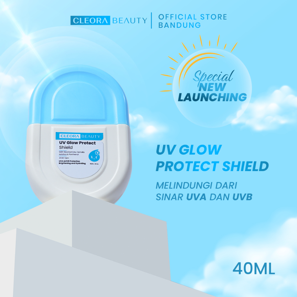 Jual [𝐍𝐄𝐖 𝐋𝐀𝐔𝐍𝐂𝐇] Cleora UV Glow Protect Shield - Sunscreen With ...