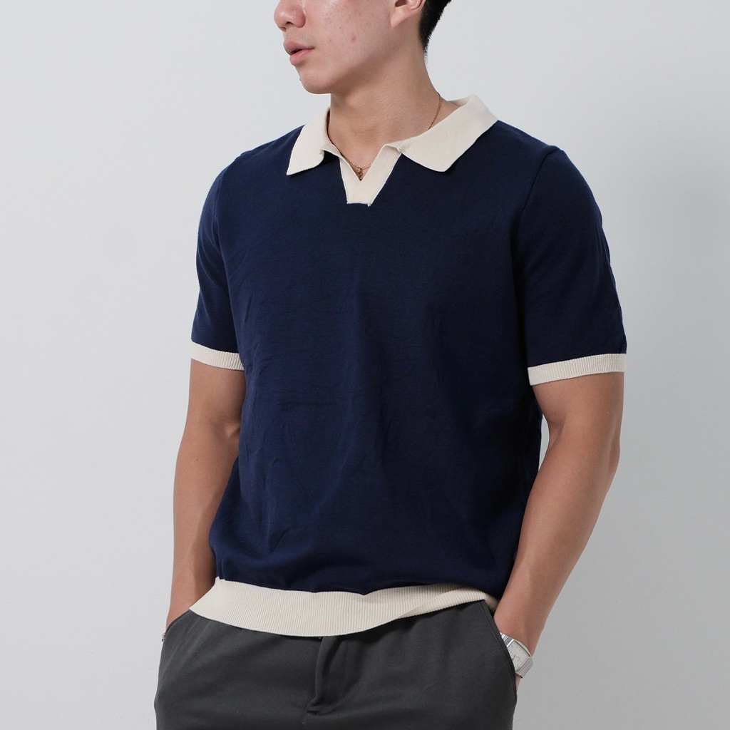 Jual IVING Troyce Polo Shirt / Polo Shirt Knit Pria / Atasan Kaos Polo ...