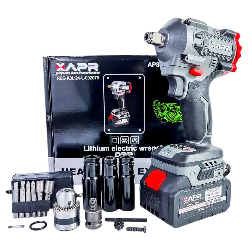 Jual 【APR】AP84PROMAXM Impact Wrench Torsi 1000NM 1/2" BODY KECIL TENAGA ...