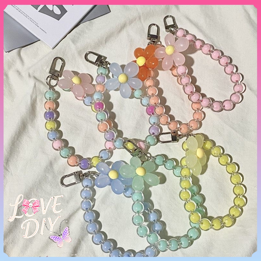 Jual Tali Lanyard Hp Gantungan Hape PhoneStrap Handphone Manik Bunga ...