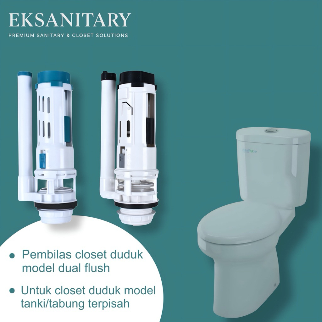 Jual SPAREPART CLOSET PEMBILAS CLOSET DUDUK DUAL FLUSH | Shopee Indonesia