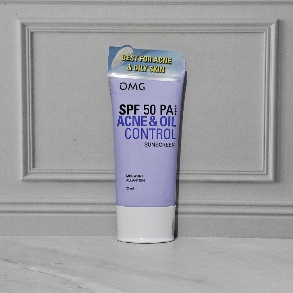 Jual OMG Oh My Glow Acne & Oil Control Sunscreen SPF50 PA++++ 25ml ...