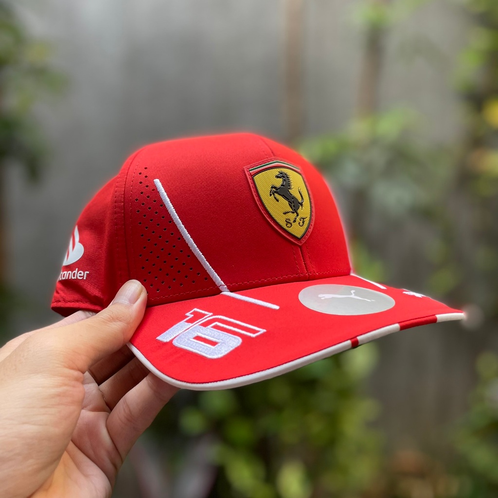 Jual Topi Charles Leclerc Ferrari 2024 Caps F1, Formula 1 Original PUMA ...