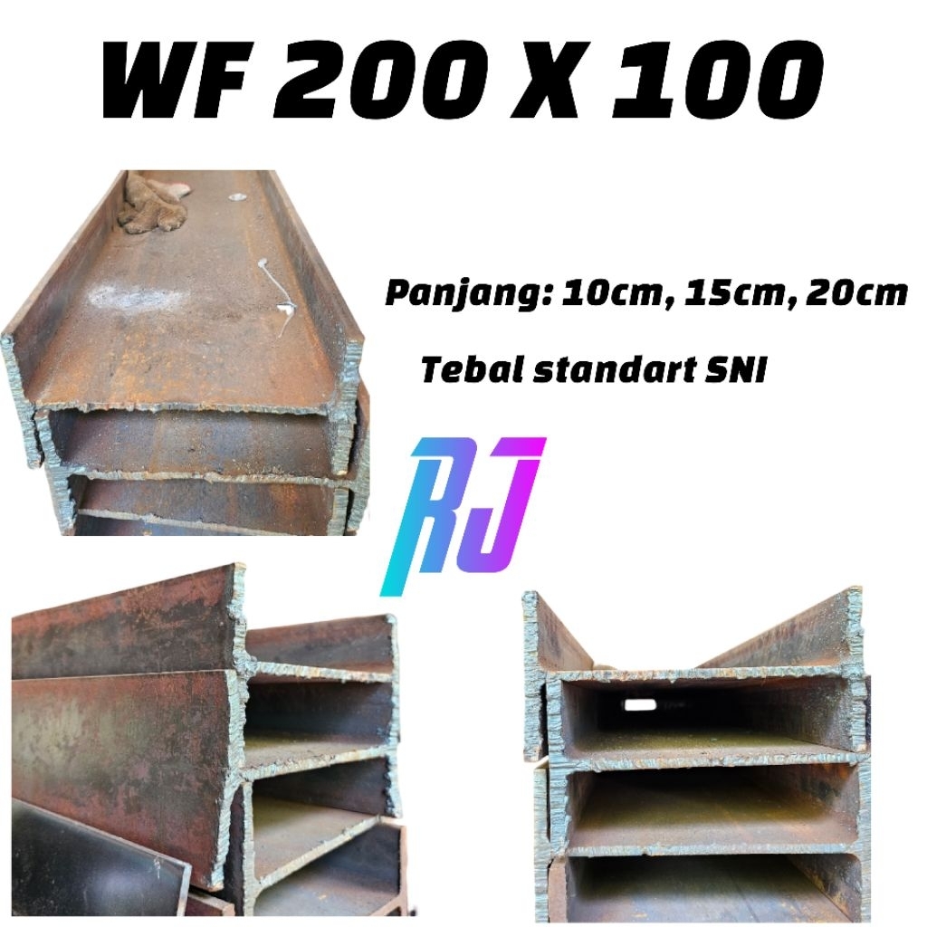 Jual Besi IWf 200 x 100, WF 150 x 75, wf20cm, wf 150cm panjang 10cm ...