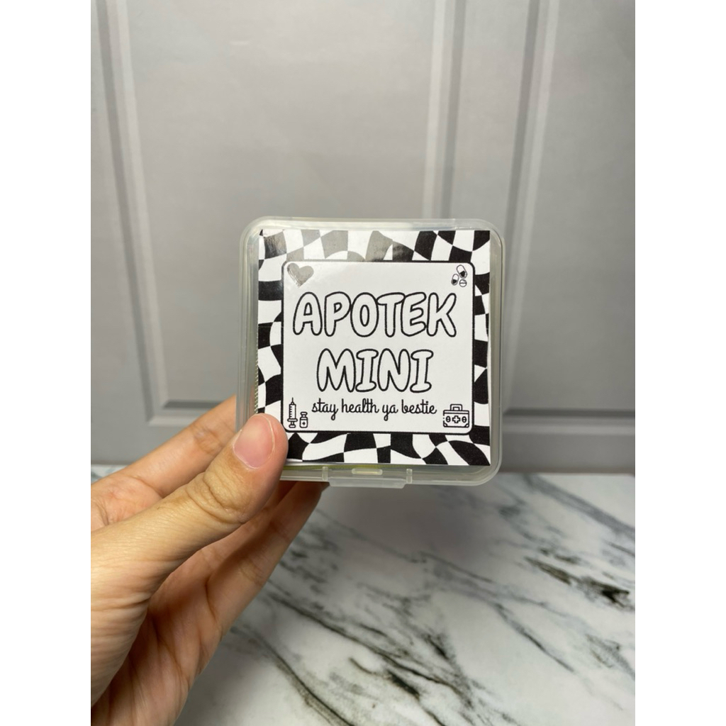 Jual Apotek Mini kemasan ekonomis box dan isi XS S M template custom ...