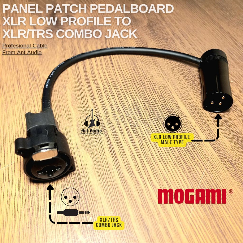 Jual Panel Patch Pedalboard XLR Low Profile to XLR/TRS Combo Jack ...