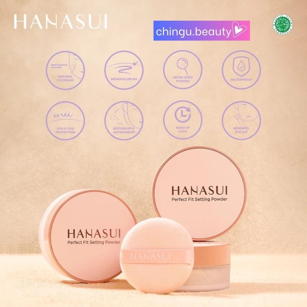 Jual Hanasui Perfect Fit Setting Powder - Loose Powder - Bedak Tabur ...