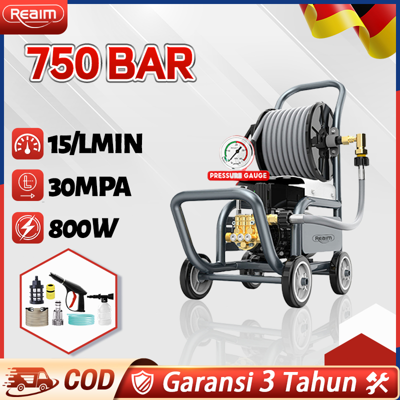 Jual REAIM Jet Cleaner 800W 750Bar Semprotan Cuci Motor Mesin Cuci ...