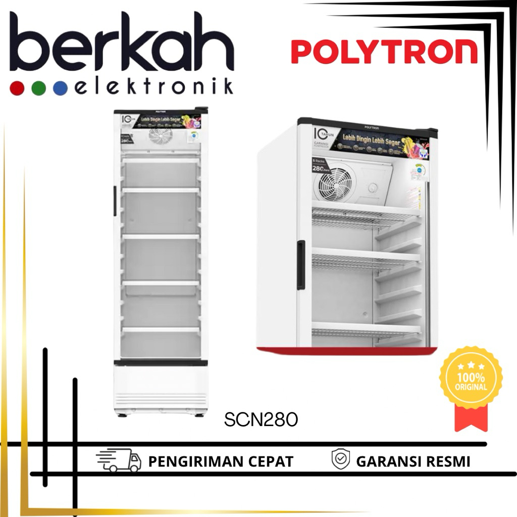 Jual POLYTRON SHOWCASE DISPLAY COOLER 280L - SCN280 | Shopee Indonesia