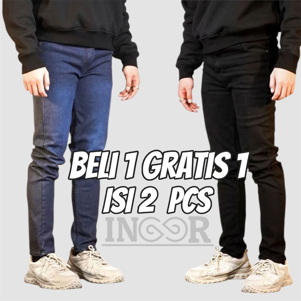 Jual Celana Panjang Laki - Laki Slim-Fit Celana Panjang Cowok Skinny ...