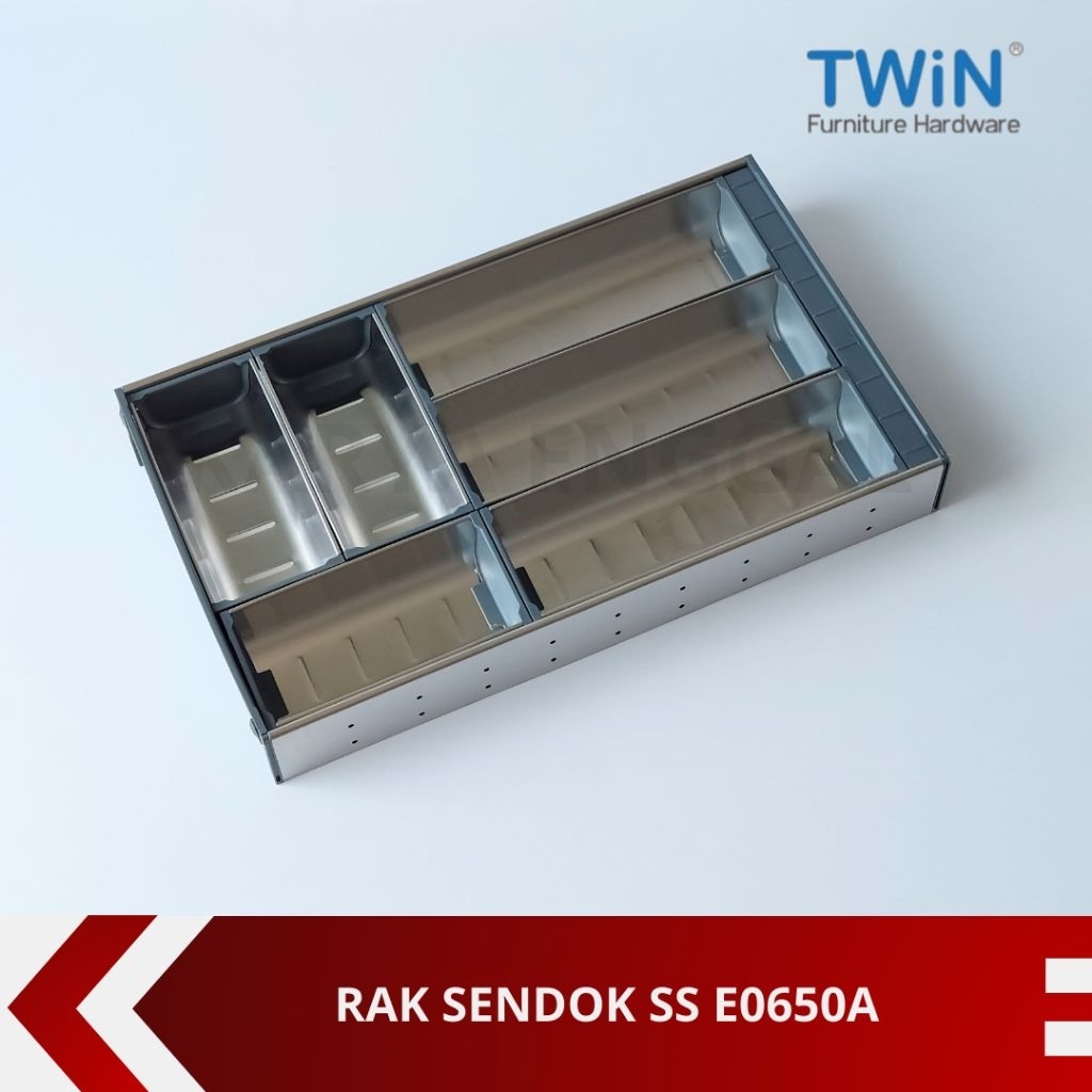 Jual TWIN RAK SENDOK STAINLESS UNTUK LACI TIPE A / DRAWER PANTRY ...