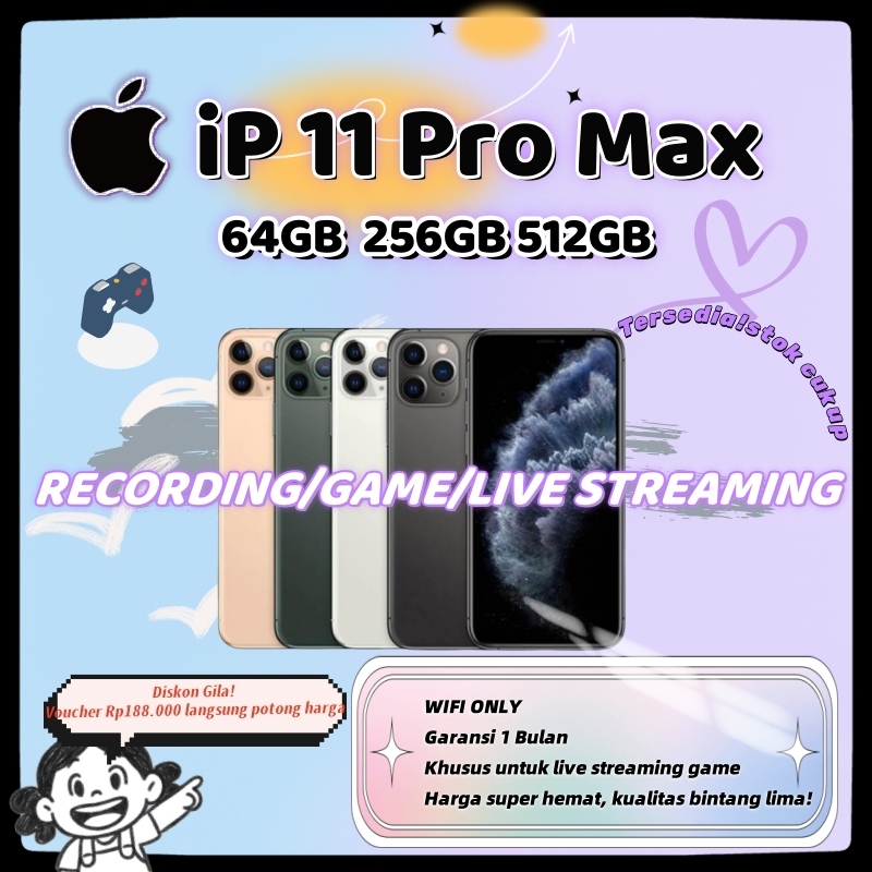 Jual iPhone 11 Pro Max Indonesia Ready Stock, Apple iP11 Pro Max 64/256 ...