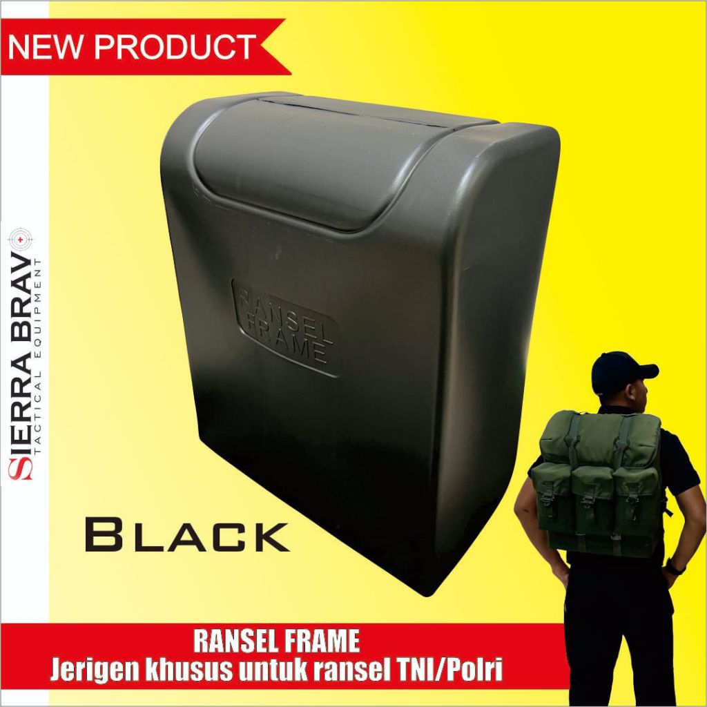 Jual Ransel Frame TNI/Polri (Hitam) | Shopee Indonesia