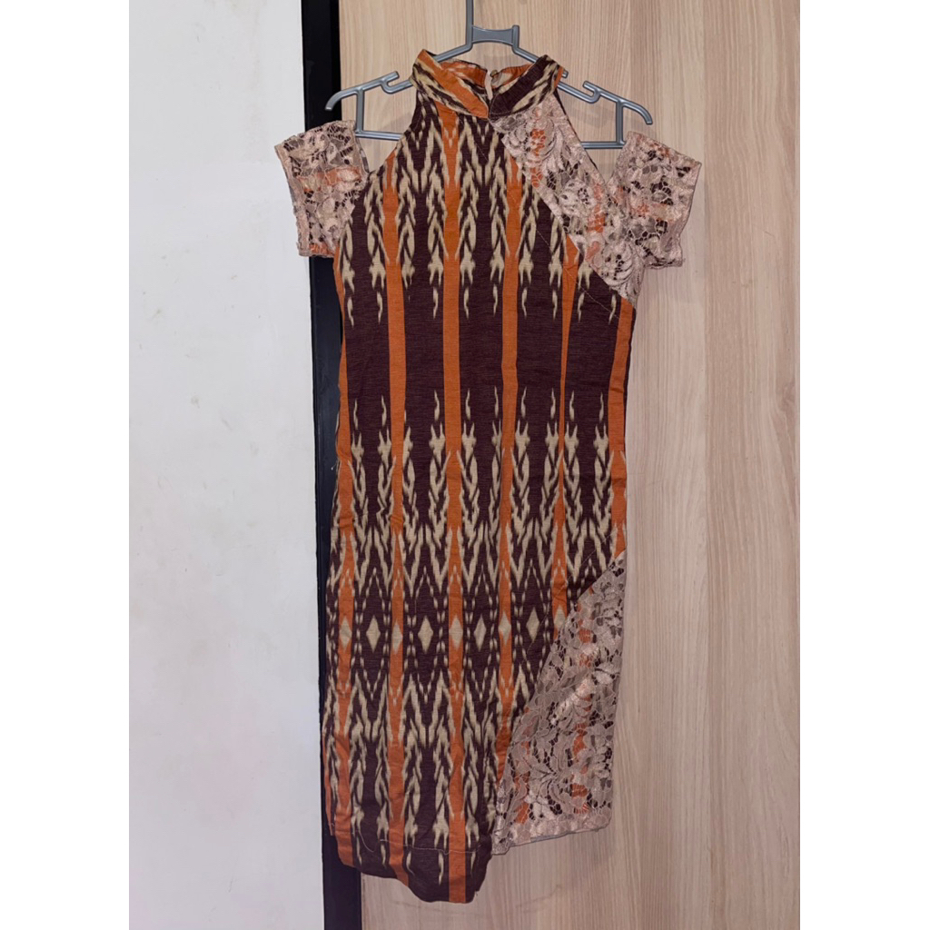 Jual Batik Mini Dress Press Body - Size S (warna cokelat) | Shopee ...