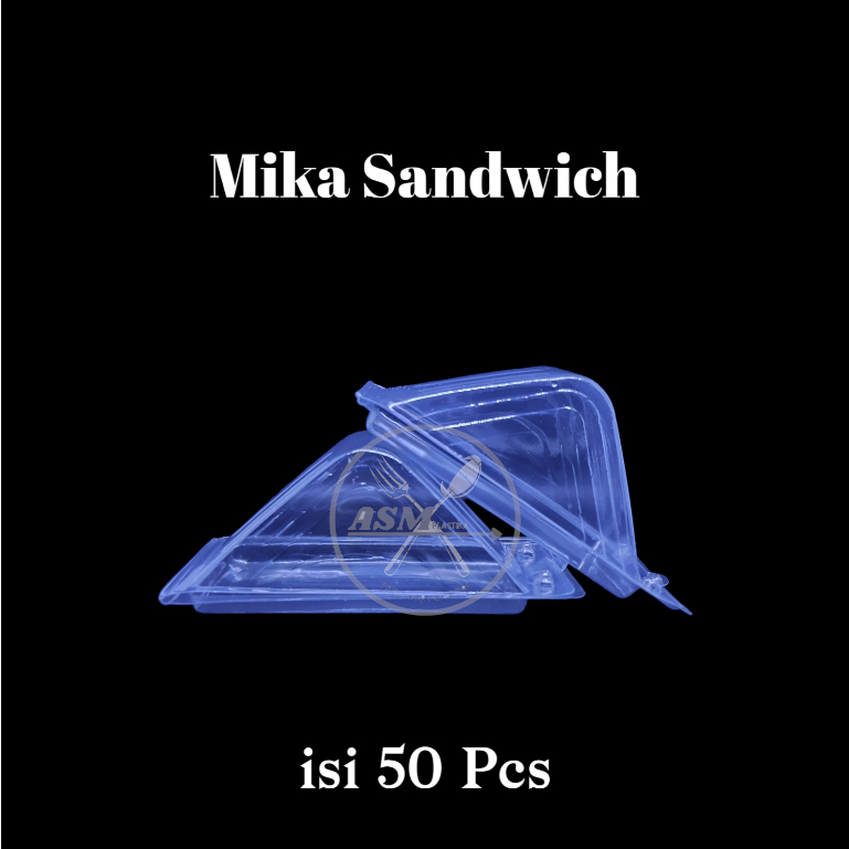 Jual Mika Segitiga Sandwich 1 PACK isi 50 pcs | Mika Segitiga | Mika ...