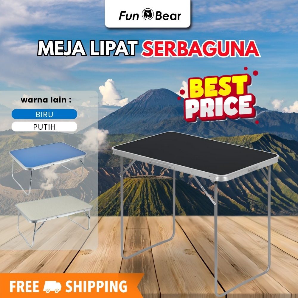 Jual Fun Bear Meja Lipat Serbaguna Portable | Meja Belajar, WFH ...