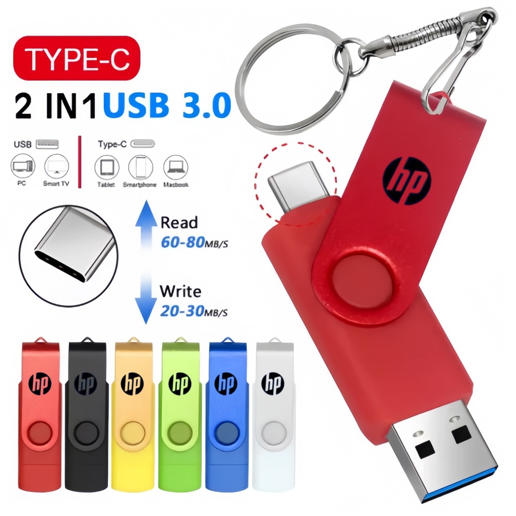 Jual HP FLASHDISK OTG TYPE C USB 1TB/2TB FLASH DRIVE ULTRA DUAL USB 3.0 ...