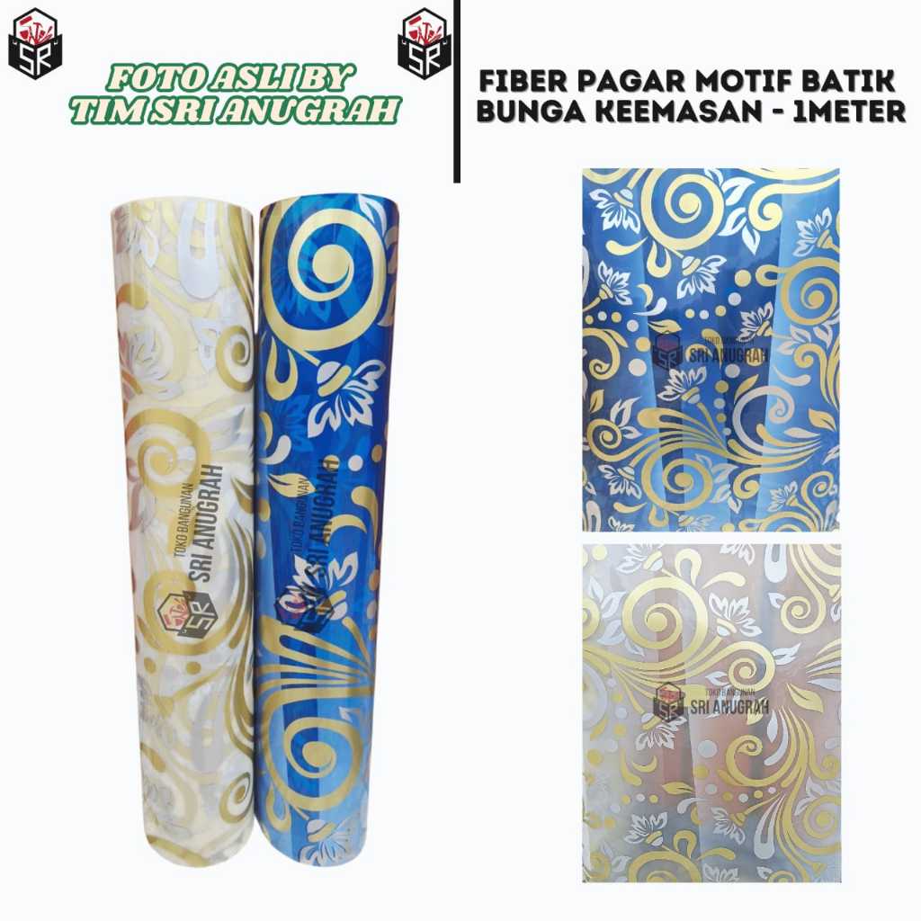 Jual Fiber Pagar Penutup Pagar Per 1 Meter Motif Magnolia | Shopee ...