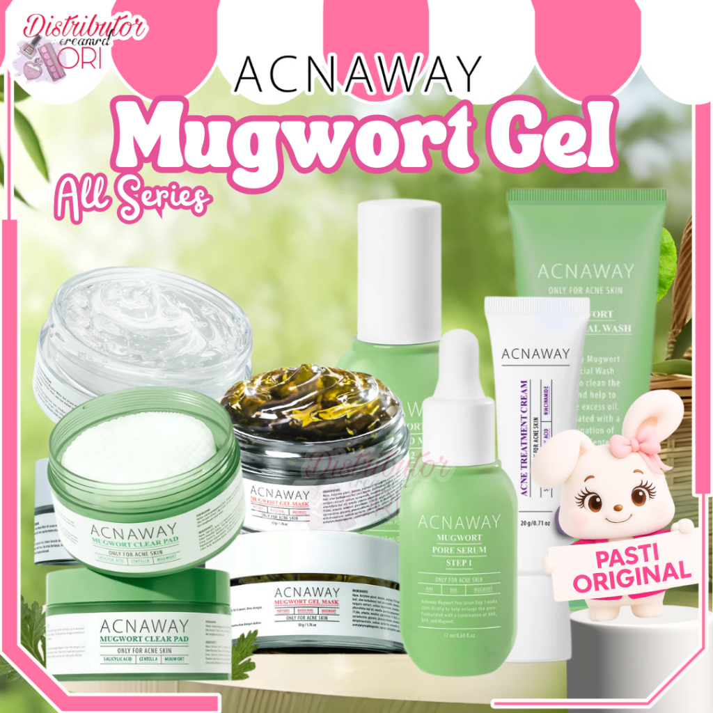 Jual ACNAWAY Mugwort |All Series| Facial Wash | Gel Mask | Water Gel ...