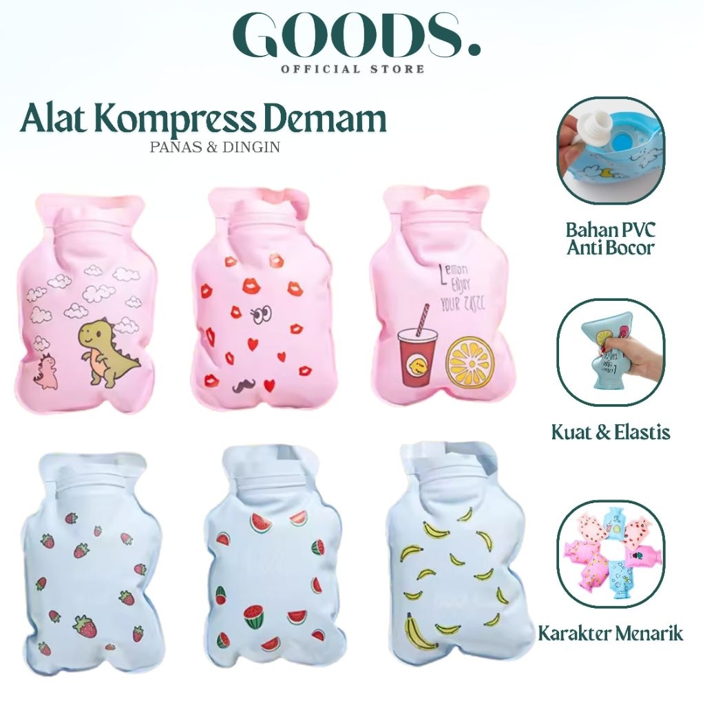 Jual GOODS Alat Kompres Demam Panas Dingin Karakter Lucu | Hot Cold ...