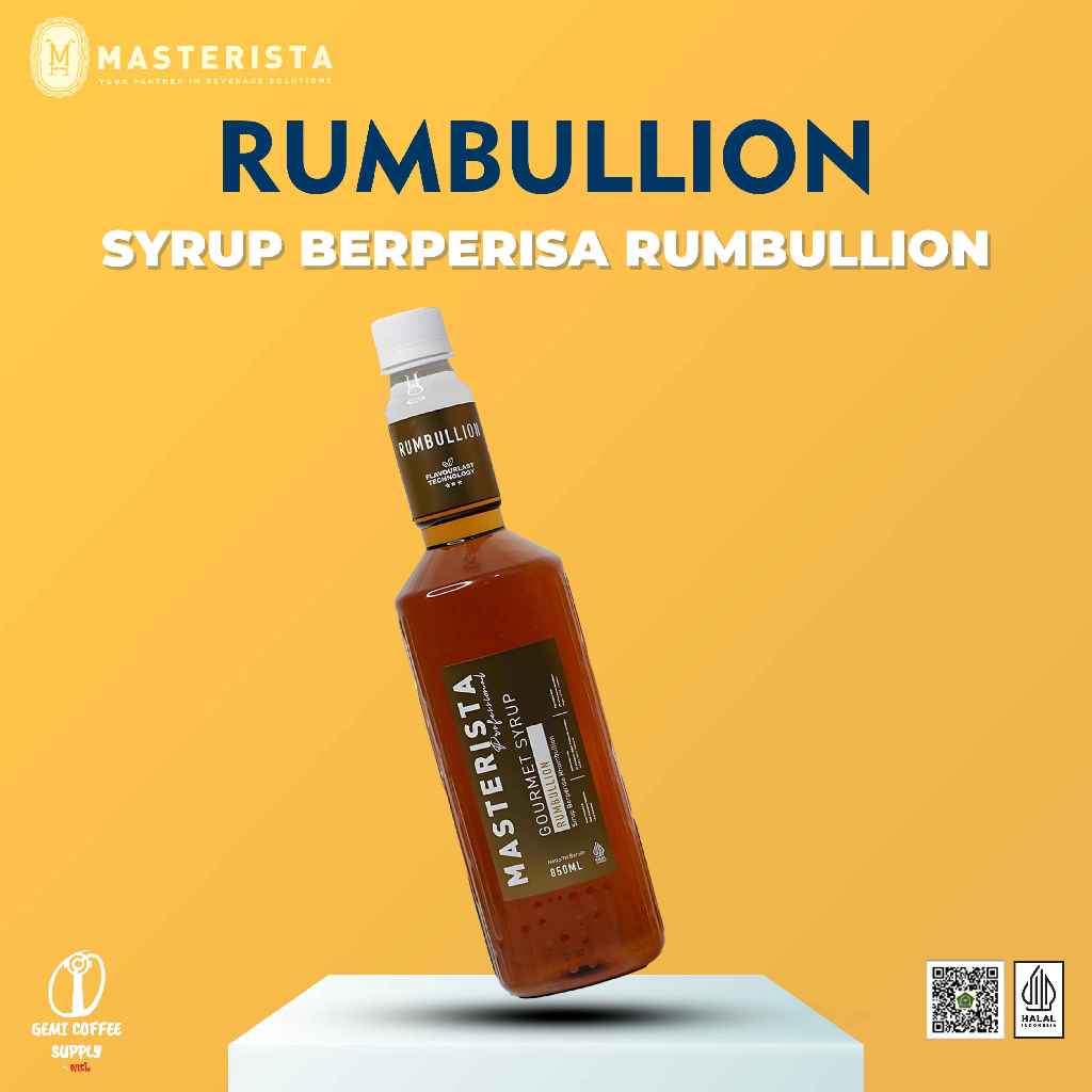 Jual Masterista Flavour Syrup - Rumbullion 850ml | Shopee Indonesia