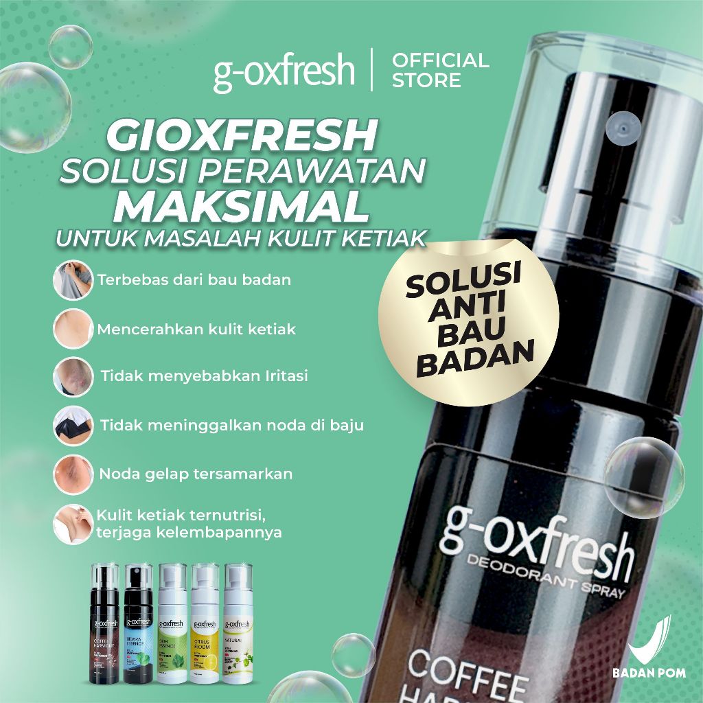 Jual GIOXFRESH Deodorant Coffee 60 ml Anti Bau Ketiak, Aroma Hangat ...