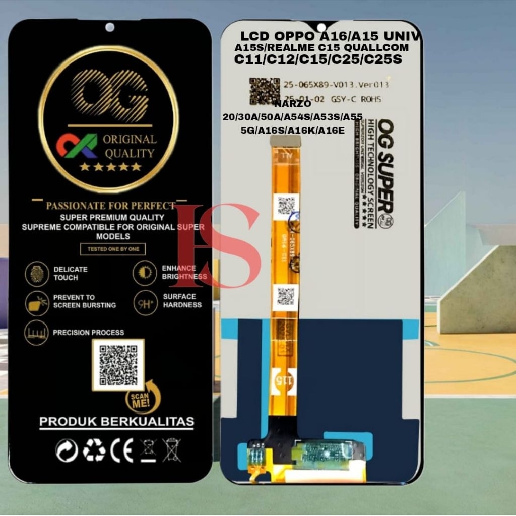 Jual LCD OPPO A16/A15 UNIV/A15S/REALME C15 QUALLCOM/C11/C12/C15/C25 ...