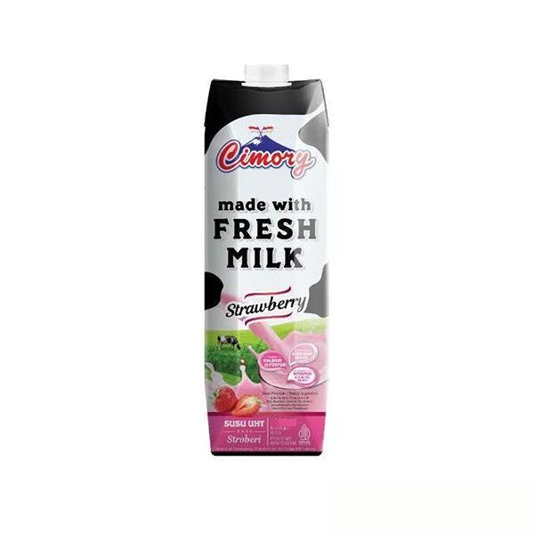 Jual CIMORY UHT MILK STRAWBERRY 750ML | Shopee Indonesia
