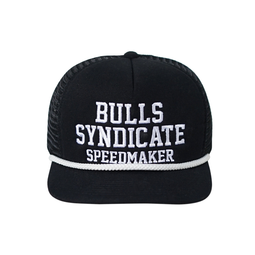 Jual BULLS SYNDICATE Trucker Hat Burley Black | Shopee Indonesia