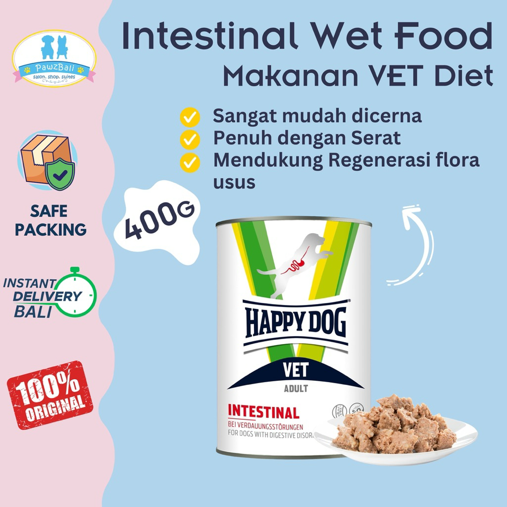 Jual Happy Dog VET Diet Adult Gastro Intestinal Wet Food 400gr ...