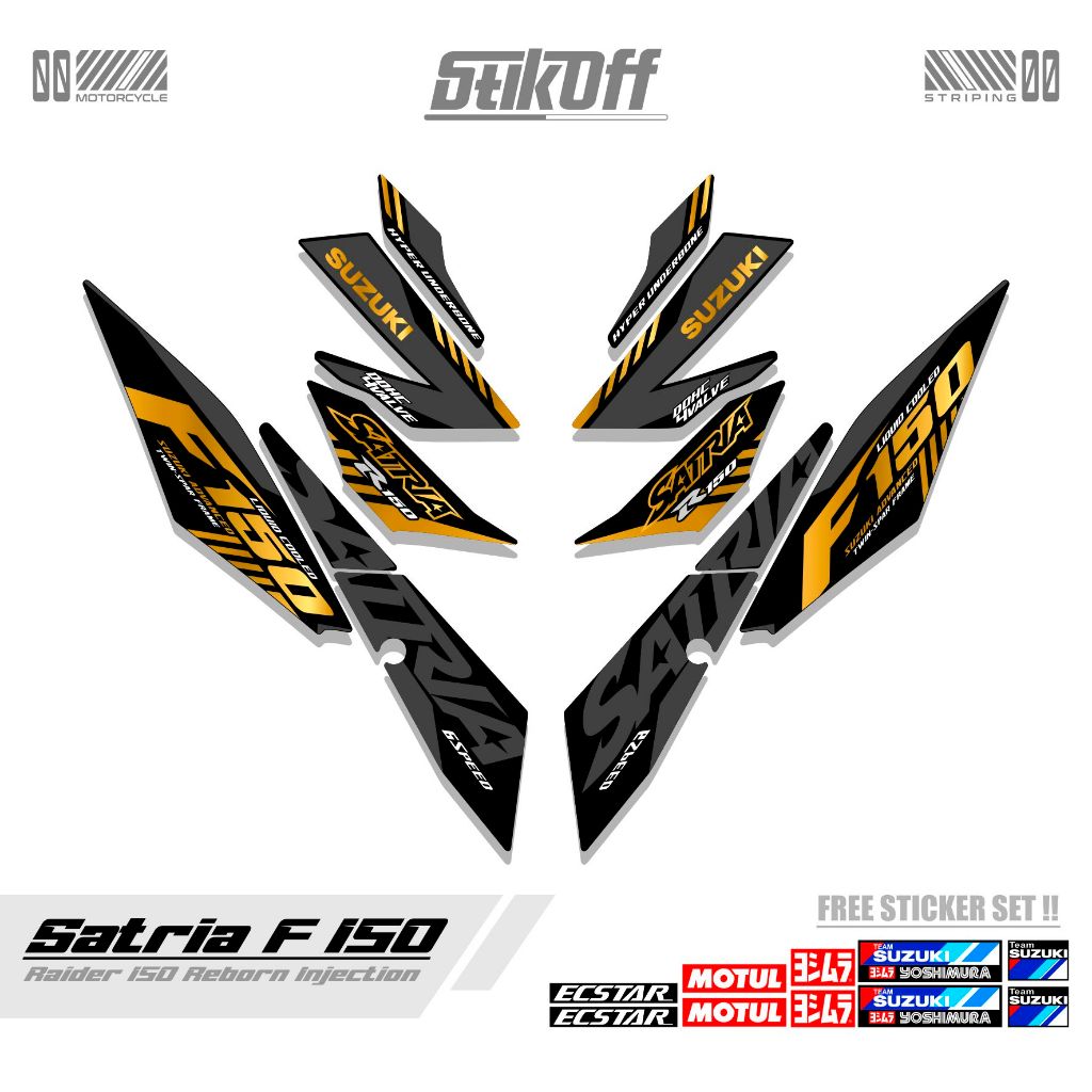 Jual STRIPING SATRIA FU INJEKSI /MTF10/ STIKER ALL NEW SATRIA F150 FI ...