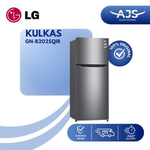 Jual LG Kulkas 2 Pintu GN-B202SQIB Smart Inverter Compressor 202L Top ...