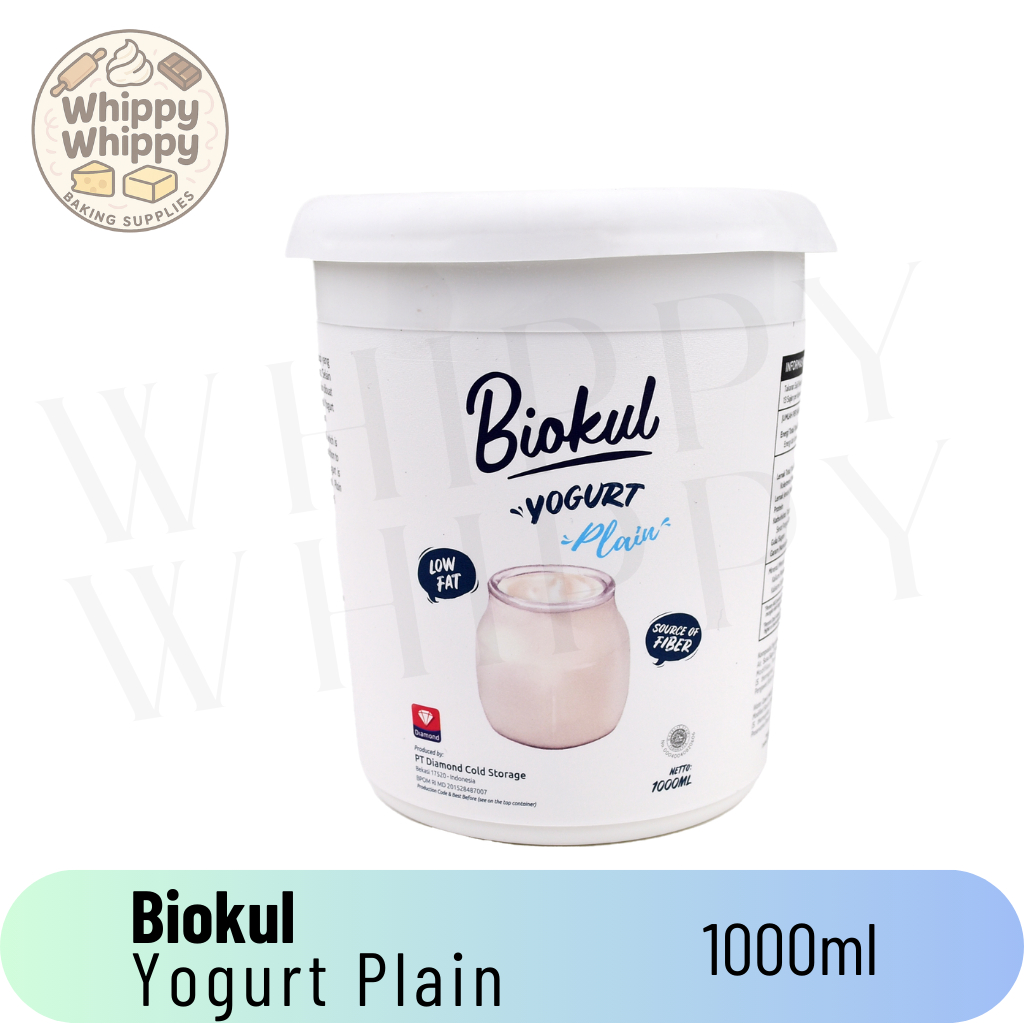 Jual Biokul Yogurt Plain 1000ml / Biokul Yoghurt 1L / Biokul Yogurt ...