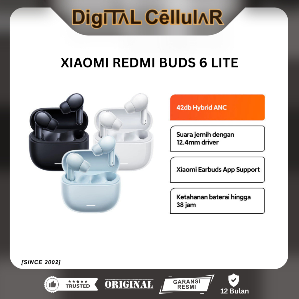 Jual XIAOMI REDMI BUDS 6 LITE RESMI | BUDS 6 PLAY | BUDS 6 ACTIVE ...