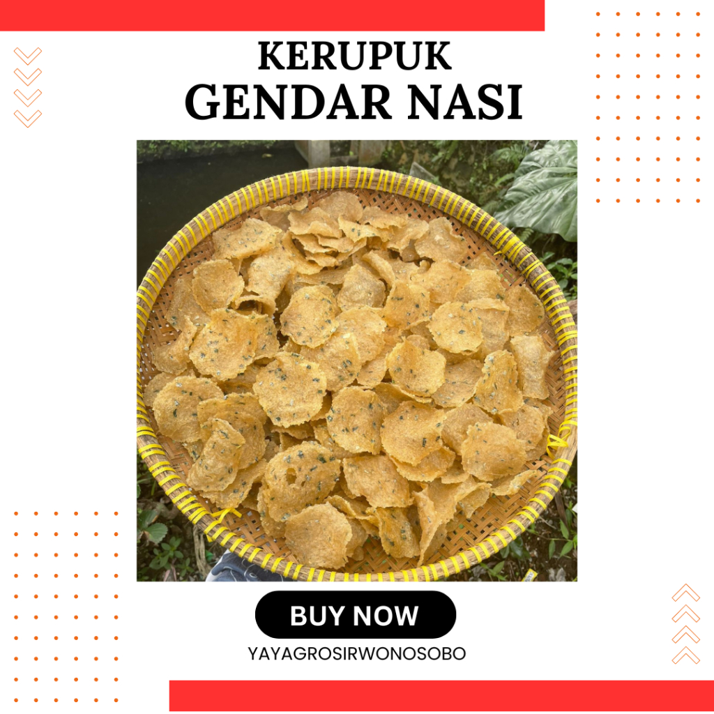 Jual 1KG GENDAR KERUPUK LEGENDAR NASI GURIH ENAK SIAP GORENG | Shopee ...