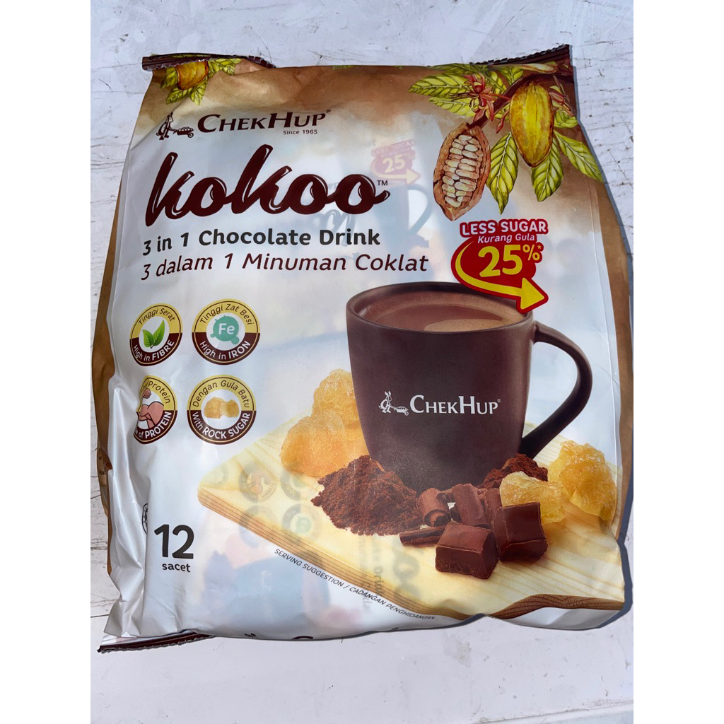 Jual Chek Hup Kokoo 3in1 Chocolate Drink isi 12 | Shopee Indonesia