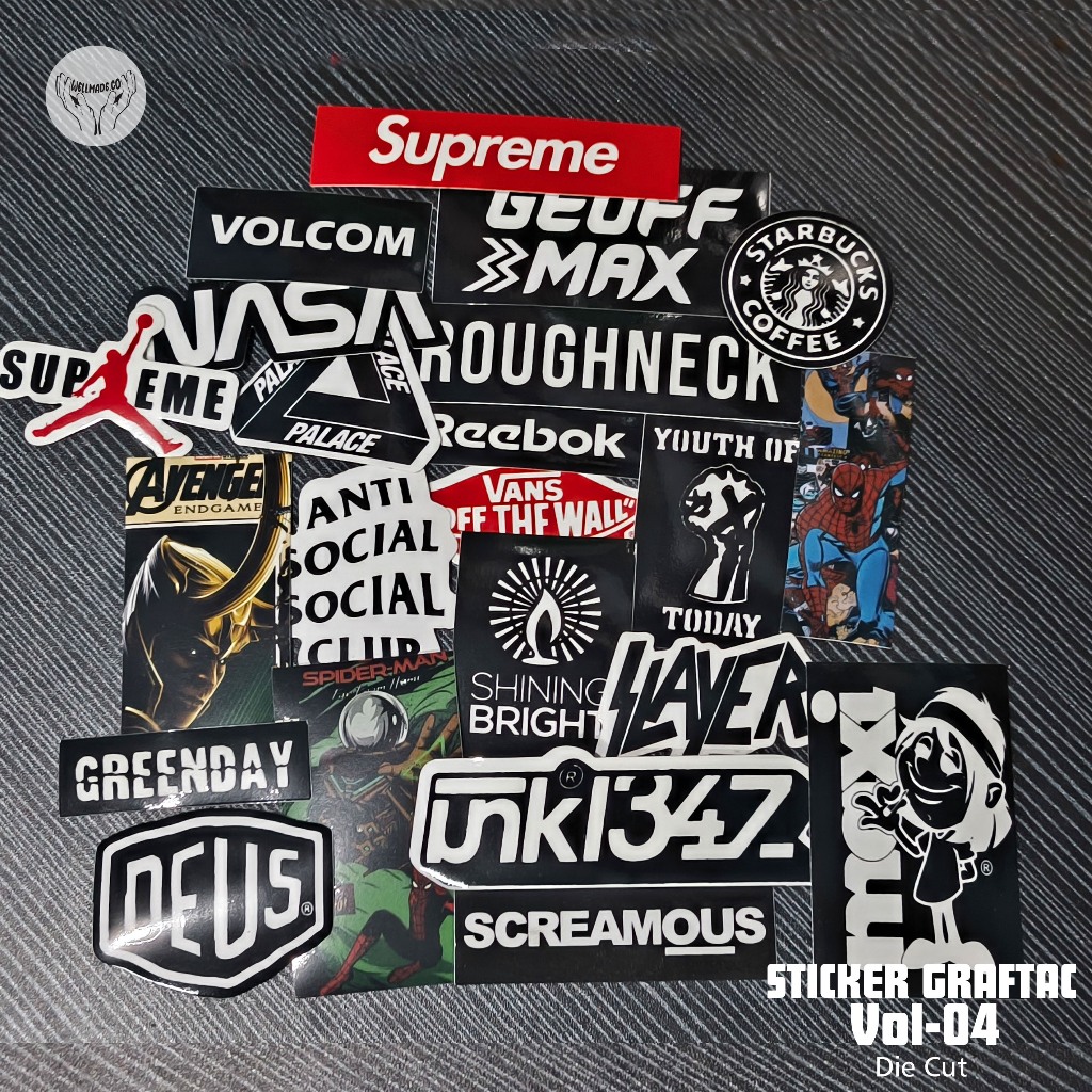 Jual Sticker Pack GRAFTAC VOL 04 Aesthetic ROCK BAND,HYPE BEAST,BRAND ...