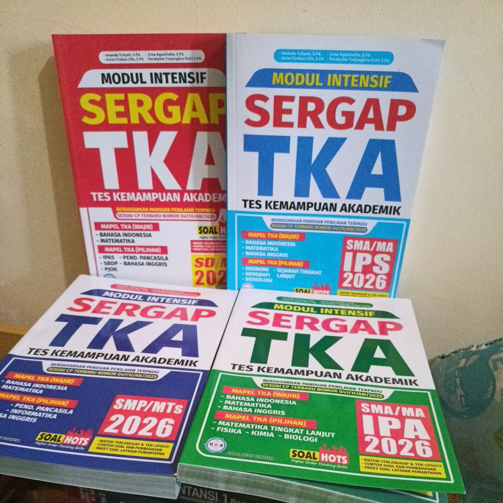 Jual buku soal-soal/modul intensif sergap TKA/tes kemampuan akademik ...